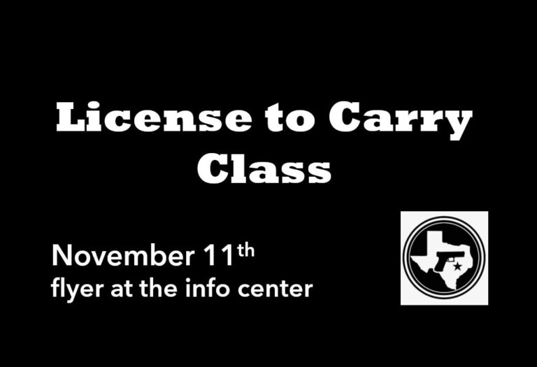 License To Carry - Champion Cowboy Church Hockley, TX
